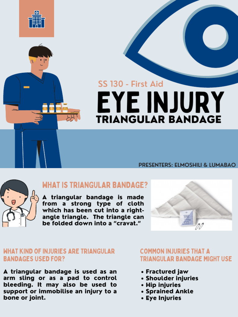Eye Injury Management with Triangular Bandage | PDF