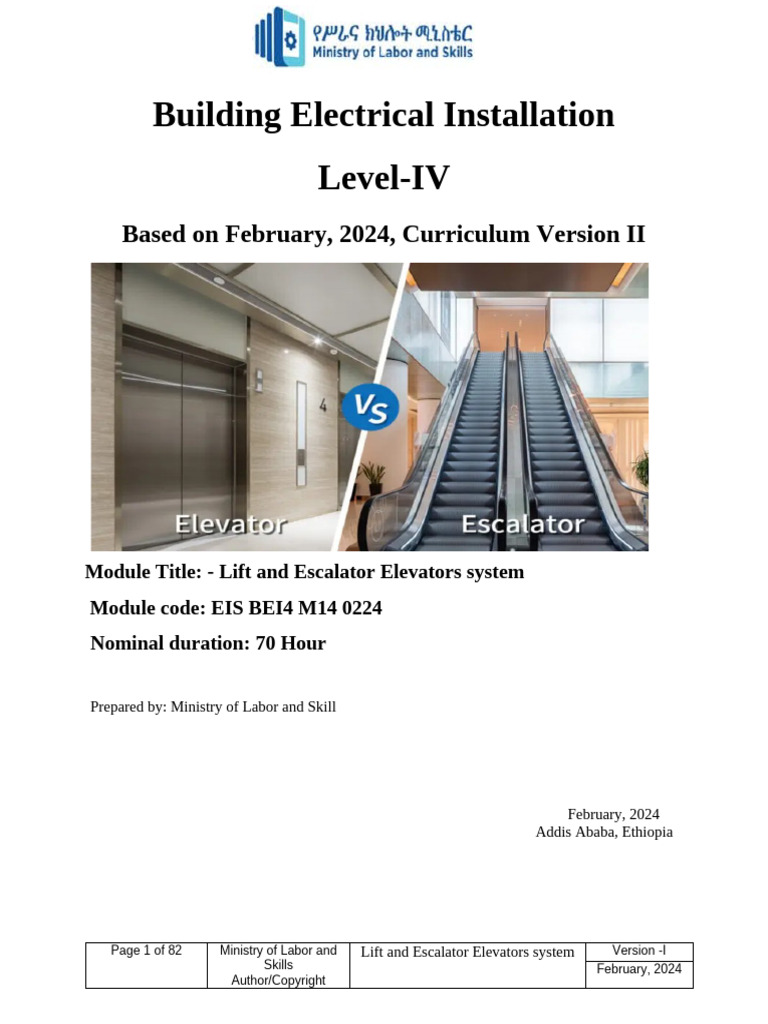 M14 - Lift and Escalator Elevators | PDF | Elevator | Escalator