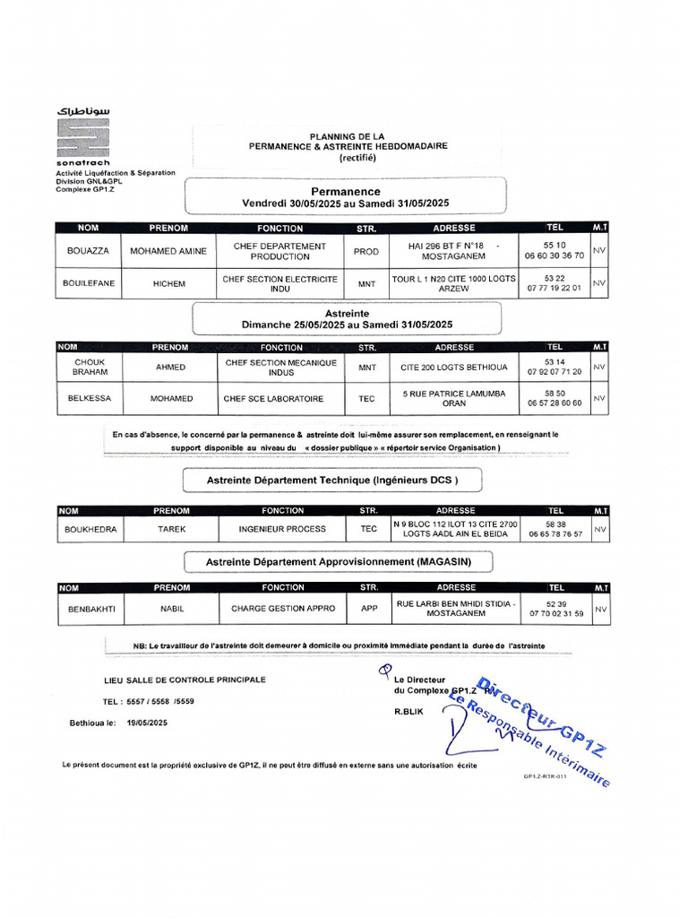 Perm & Astr Hebdo Du 30 Au 31-05-2025 (Rectifié) | PDF