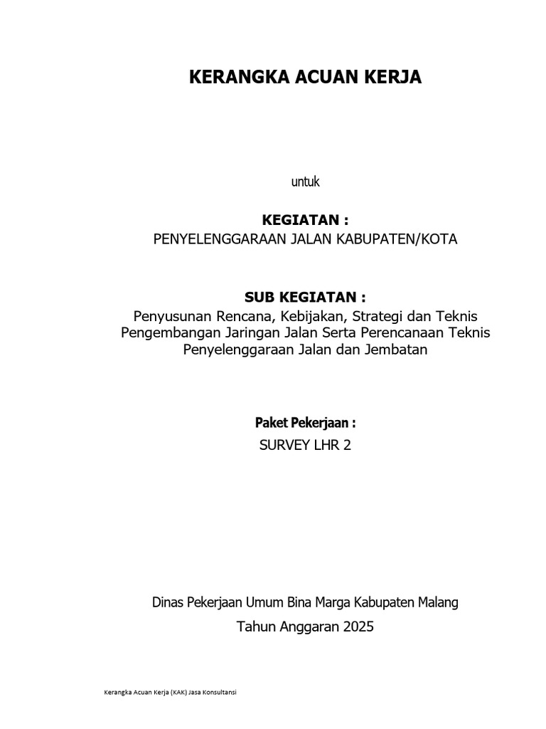 Kak Survey LHR 2 | PDF