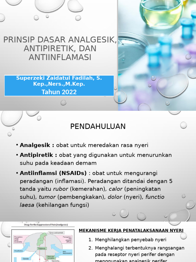 TM 4 Farmakologi Analgesik, Antipiretik, NSAIDs | PDF