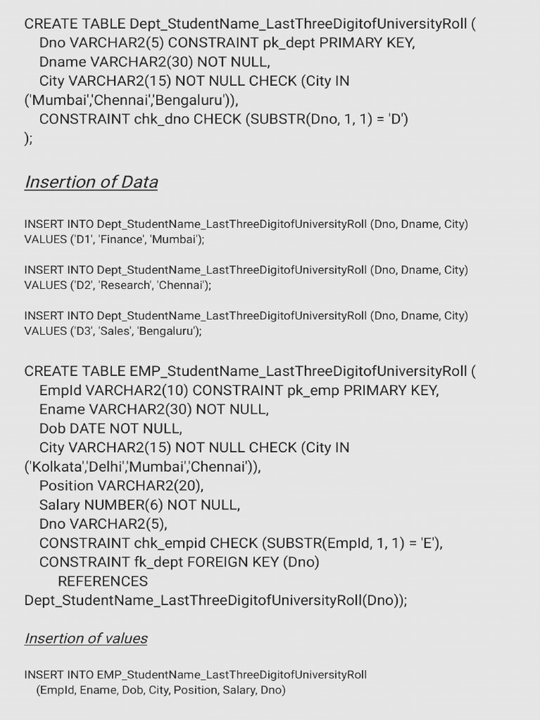 DBMS Assignment Ans | PDF