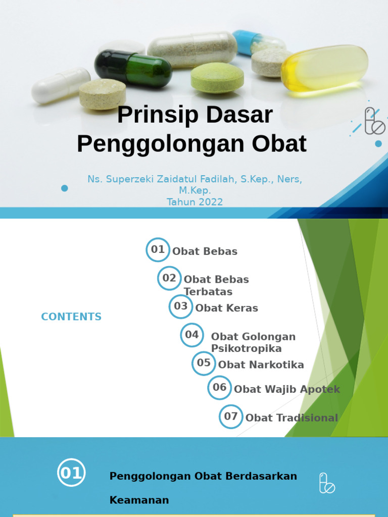 Prinsip Dasar Penggolongan Obat | PDF
