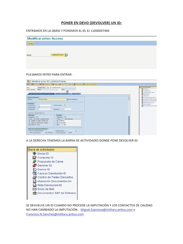 Poner en Devo Un Id | PDF