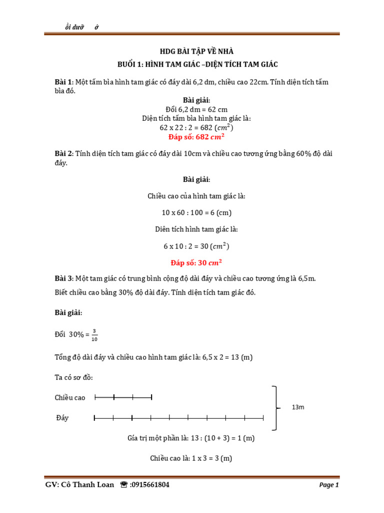 Toán 5 - HDG BTVN (15-12) | PDF