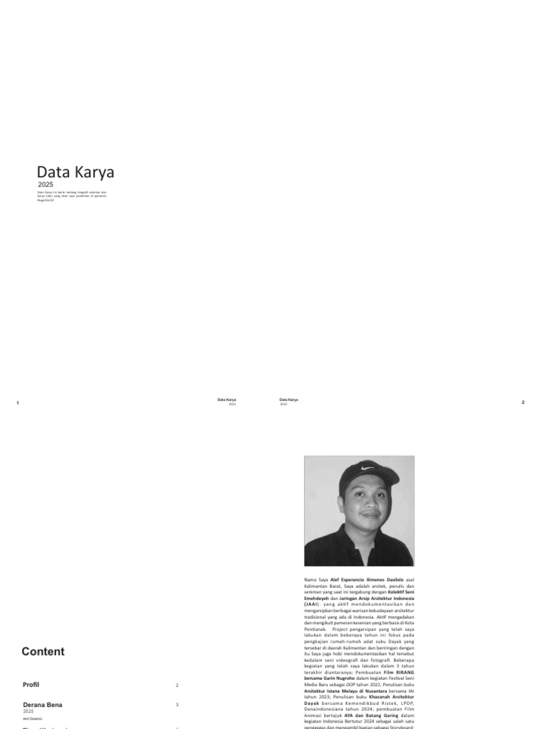 Data Karya - Alef Dasilelo 2025 | PDF
