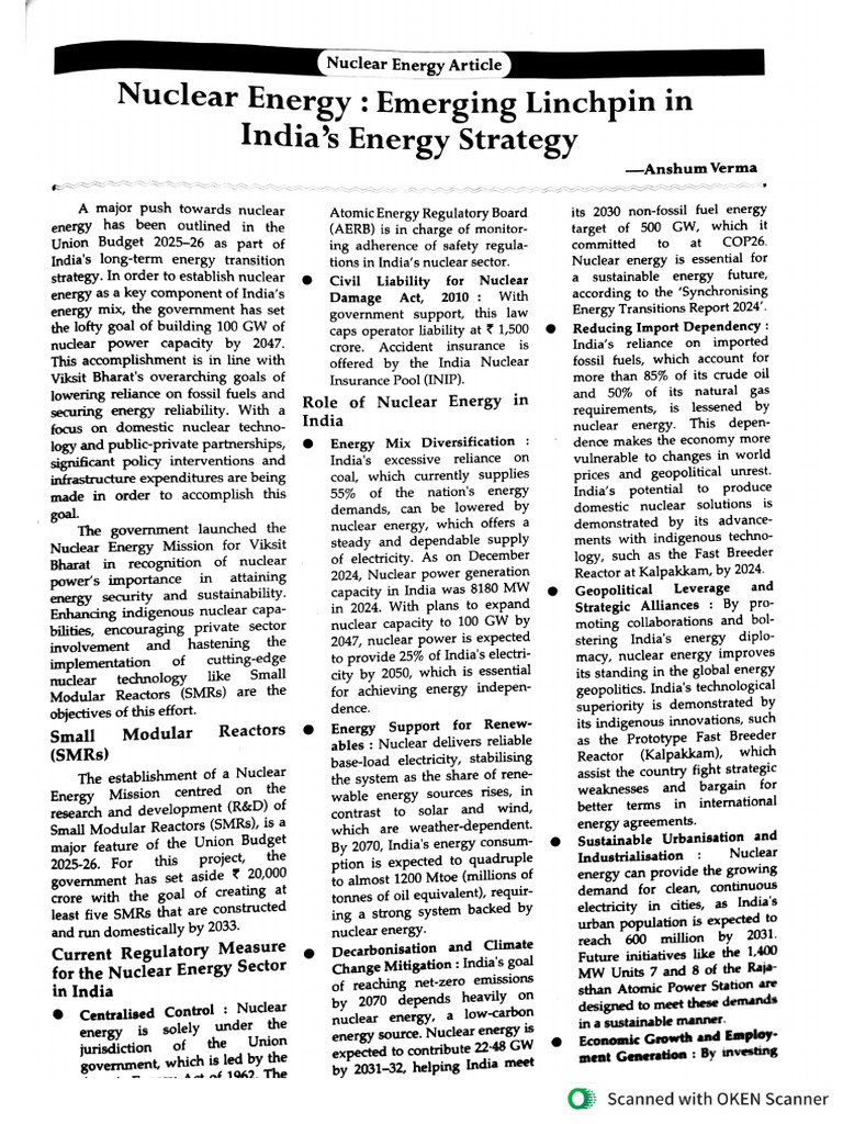 Nuclear Energy | PDF