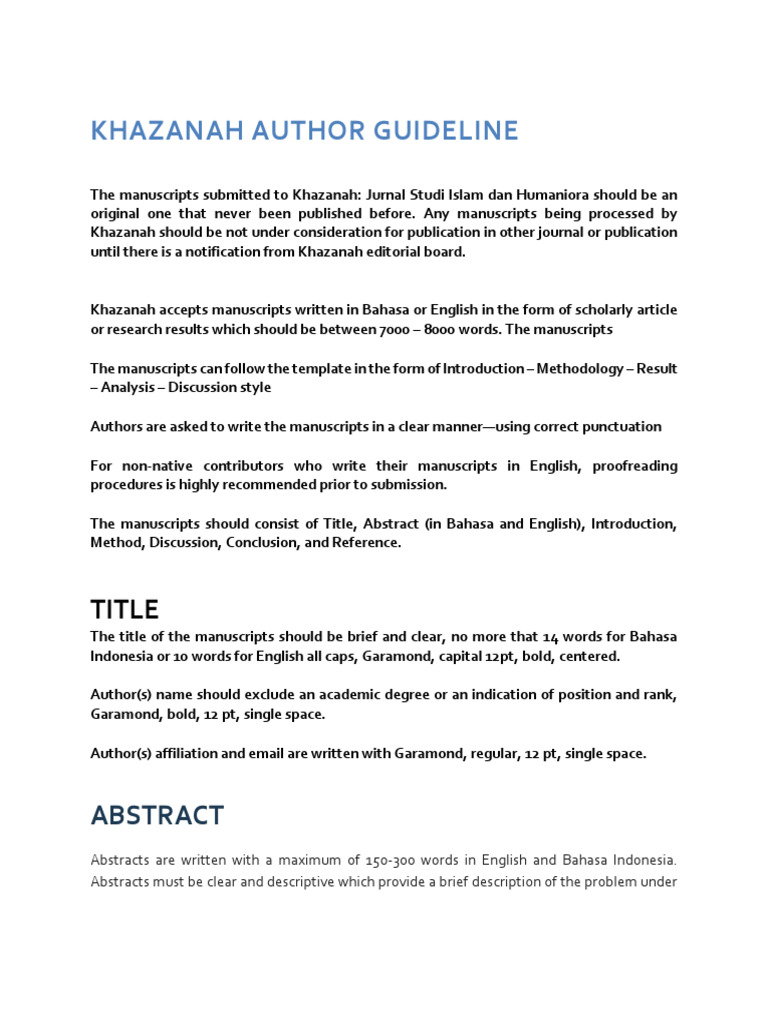 Au Guideline | PDF | Theory | Index Term