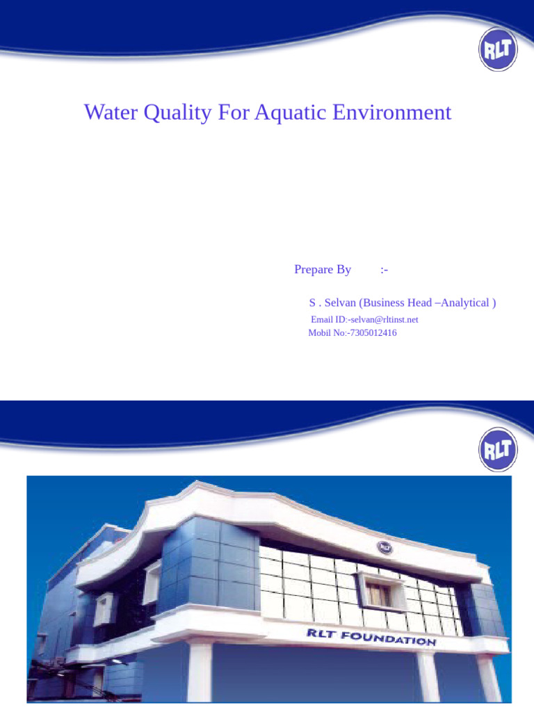 A PPT Aqua Water Quality (26.5.25) | PDF | Chemistry | Physical Sciences