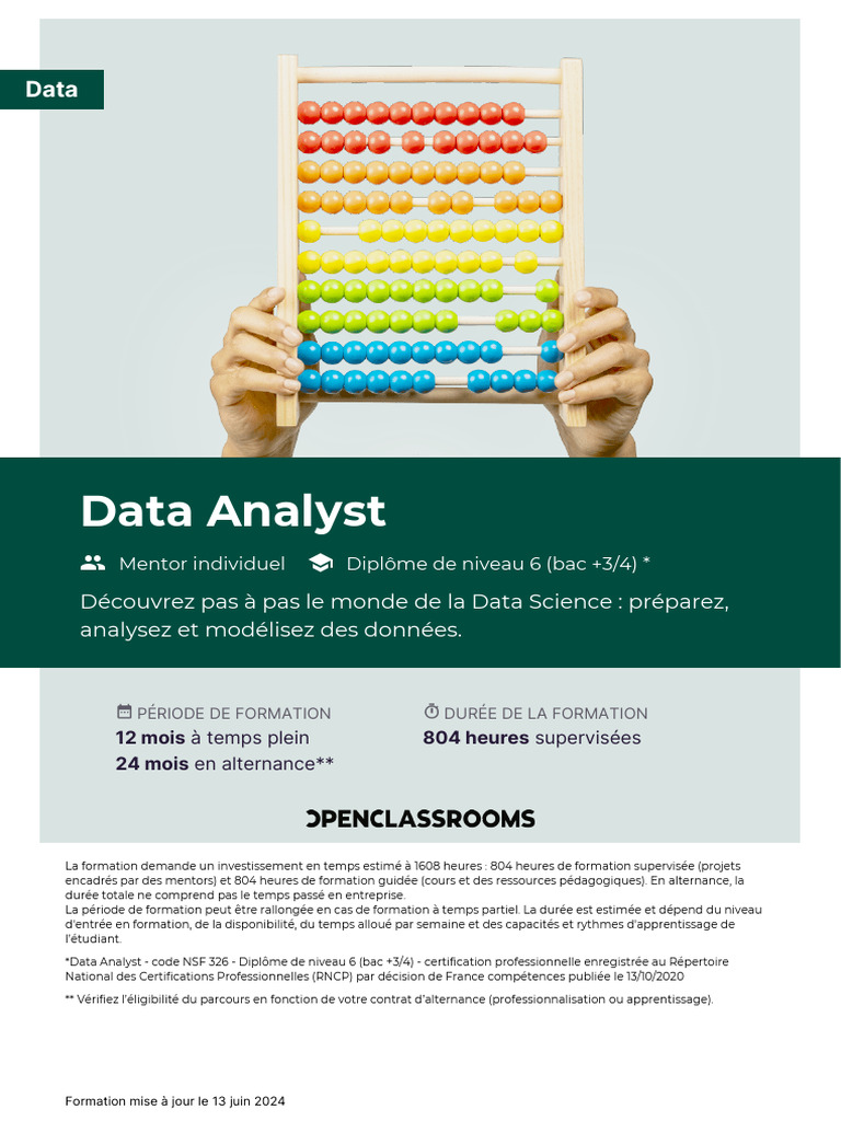 Formation Data Analyst : Devenez Expert en 12 Mois | PDF | Bases de ...