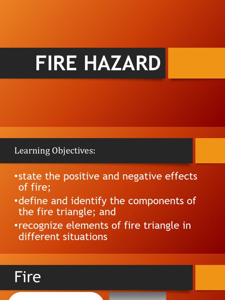 Understanding the Fire Triangle Components | PDF