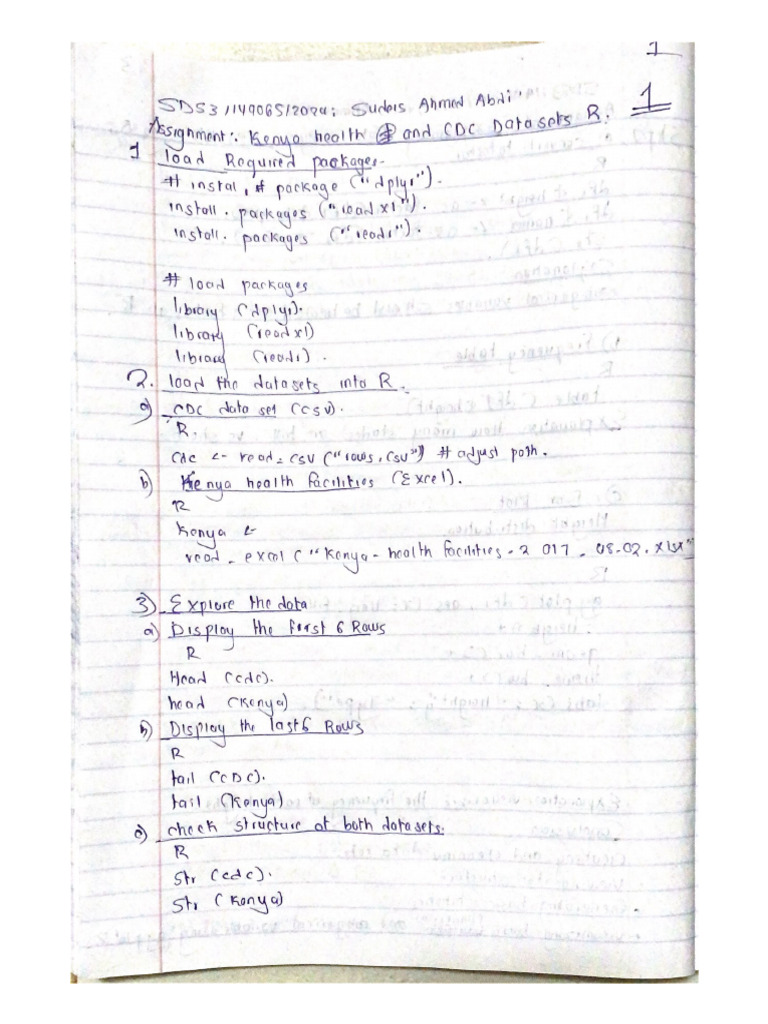 Data Science Assignment 1,2,3! SDS31490652024 | PDF