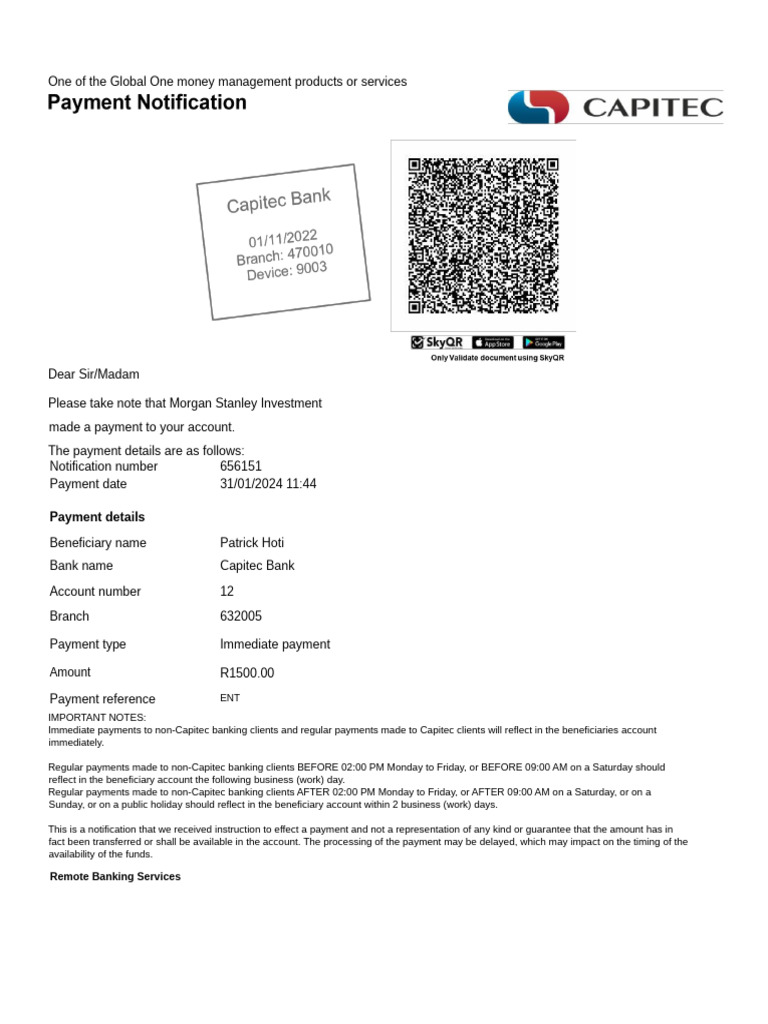 Proof of Payment Edited | PDF