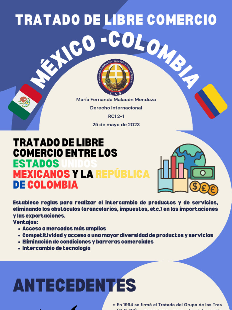 TLC México-Colombia (Fernanda) | PDF | Tratado | Tratado de Libre ...