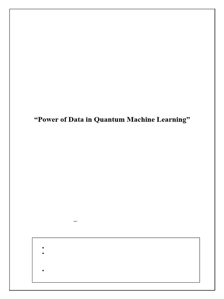 Component 2 - Kavya & Pavanikha | PDF | Machine Learning | Quantum Computing
