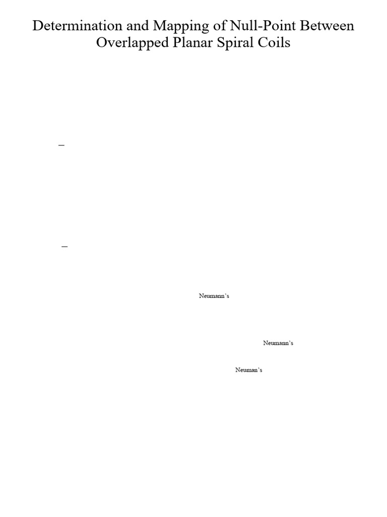Foad Paper Accurate Determination of Null-Point Between Overlapped Planar Spiral Coils | PDF ...