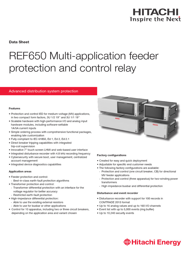 4CAE001694 - en REF650 Data Sheet | PDF | Analogue Electronics ...