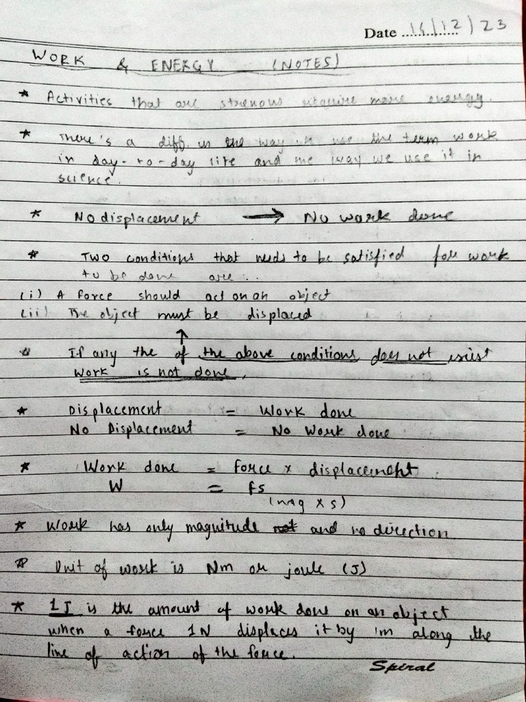 NCERT Work and Energy Overview | PDF
