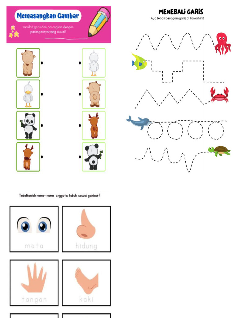 Tug a s anak PAUD | PDF