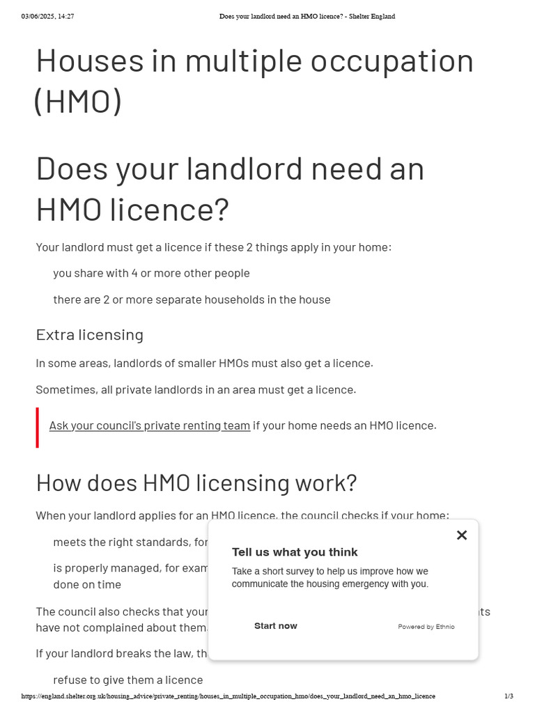 HMO Licensing Requirements Explained | PDF | Land Law | Housing