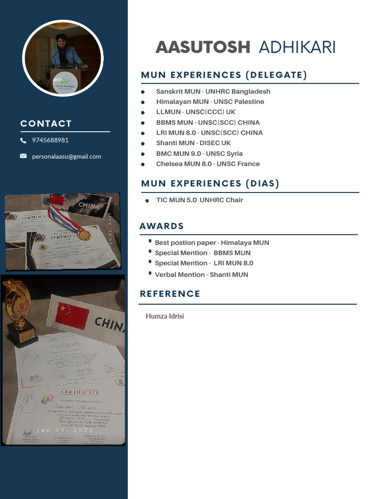 Blue Simple Professional CV Resume 5 | PDF