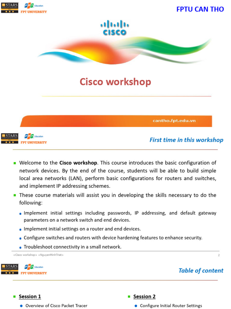 Cisco Workshop | PDF | Command Line Interface | Computer Network