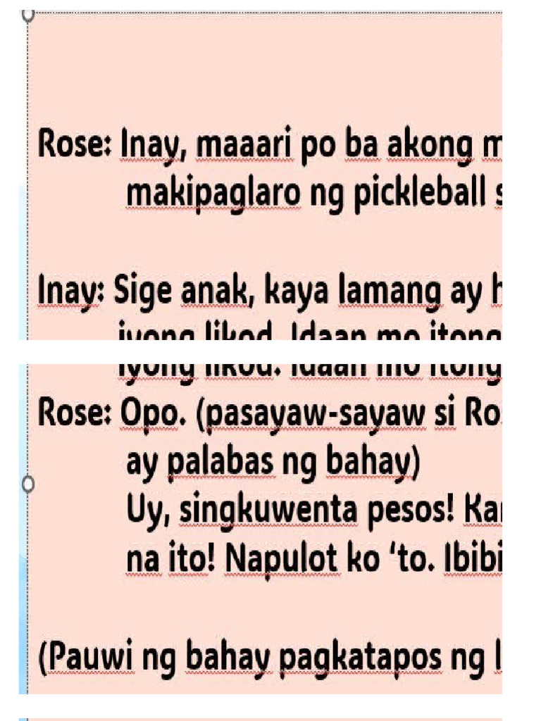 Maikling Dayalogo | PDF