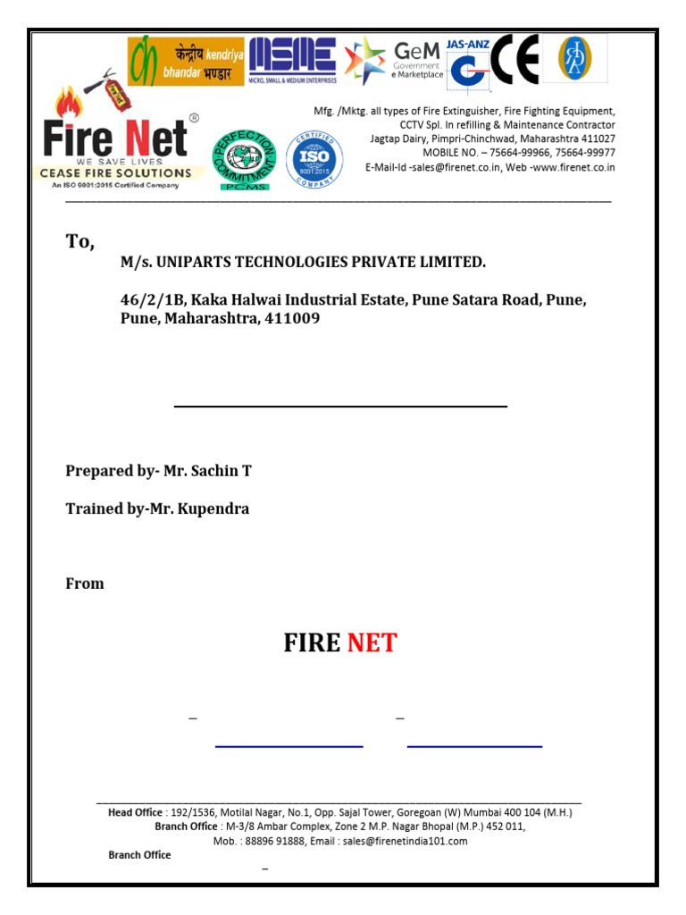 Jayant Group-Training Cert | PDF | Civil Defense | Safety