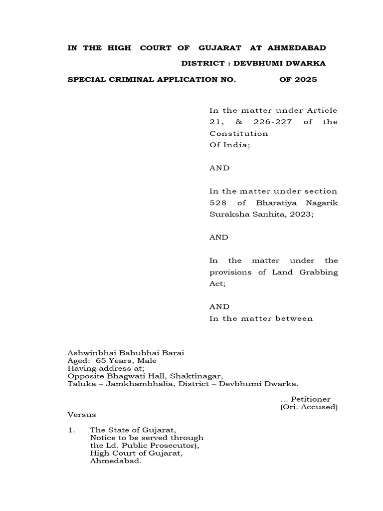 SPL Cri App Quashing Ashwin Barai | PDF | Complaint | Crimes