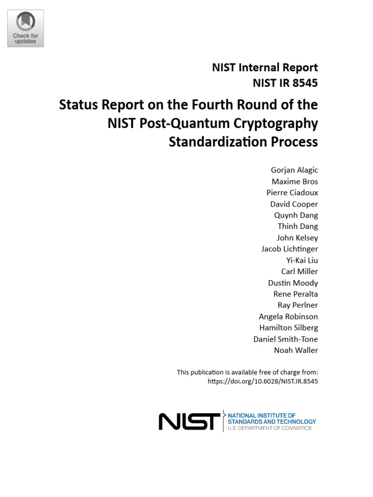 NIST Post-Quantum Cryptography | PDF | Applied Mathematics | Secrecy