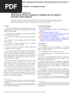 ISO 10319: Geosynthetics Tensile Test | PDF | Ultimate Tensile Strength ...