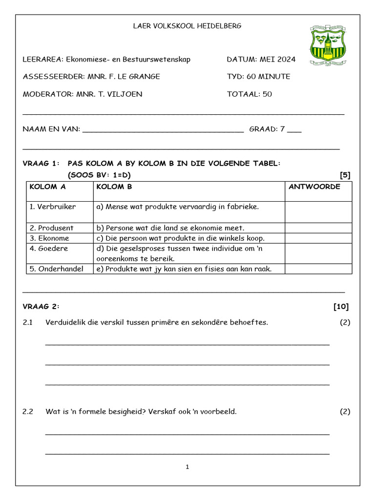 EBW - GR 7 - T2 - 2024 - OPDRAG | PDF