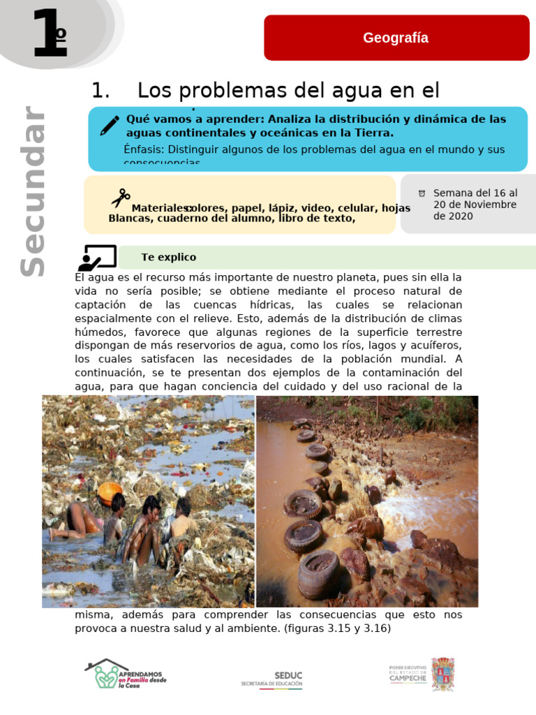 Los Problemas Del Agua en El Mundo. 1.: Geografía | PDF | Clima ...