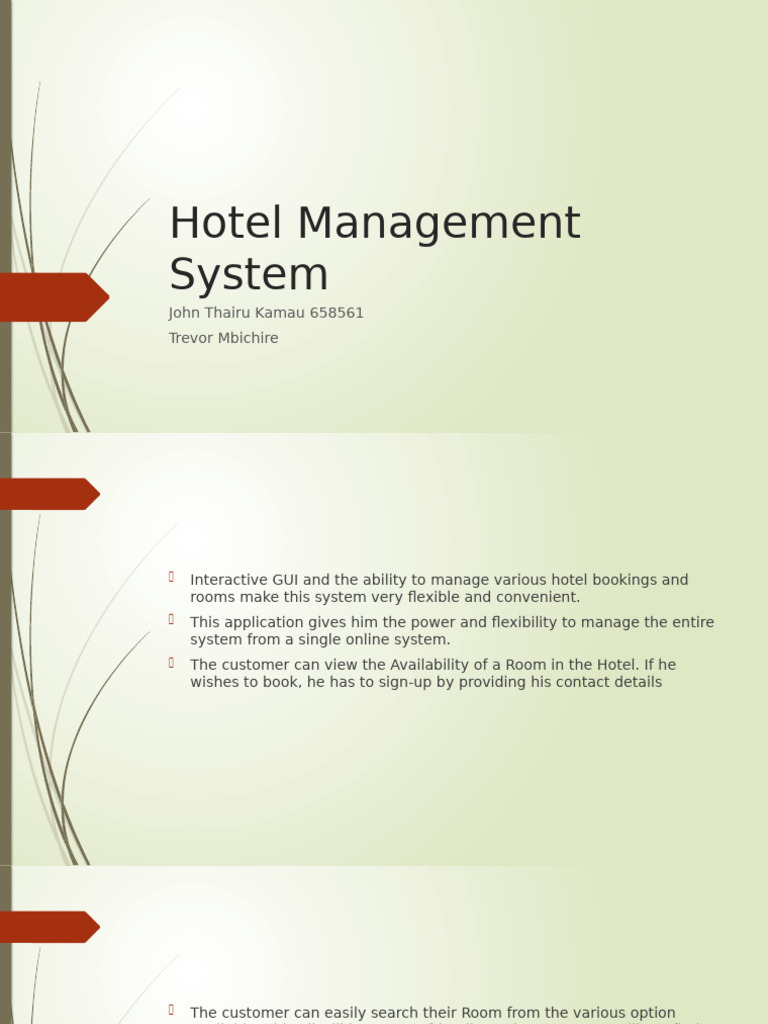 Hotel Management System | PDF