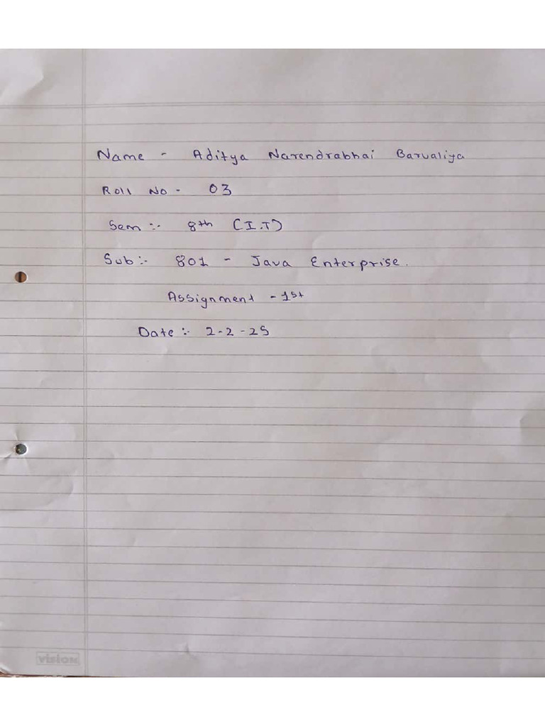 Java Assign1 03 | PDF