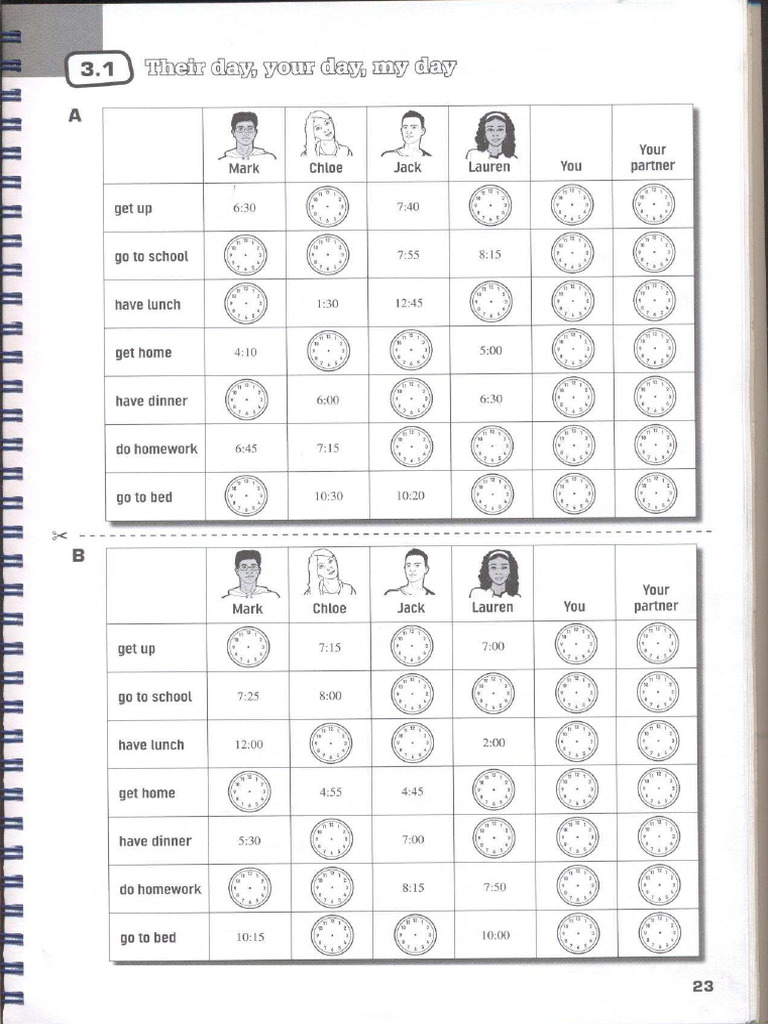 Simple Present - Activities | PDF