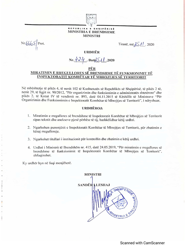 Rregullore Ivmt | PDF