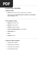 Indian Polity UPSC Study Guide | PDF