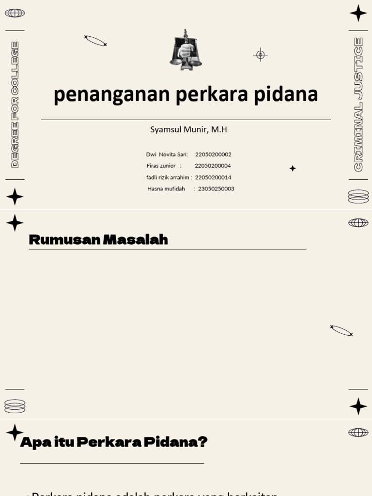 Penanganan Perkara Pidana di Indonesia | PDF