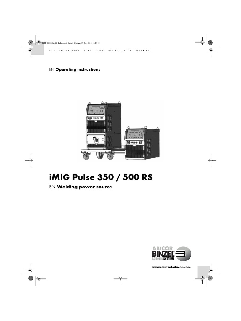 Imig Pulse Rs Bal 0813 en Print | PDF | Mains Electricity | Welding