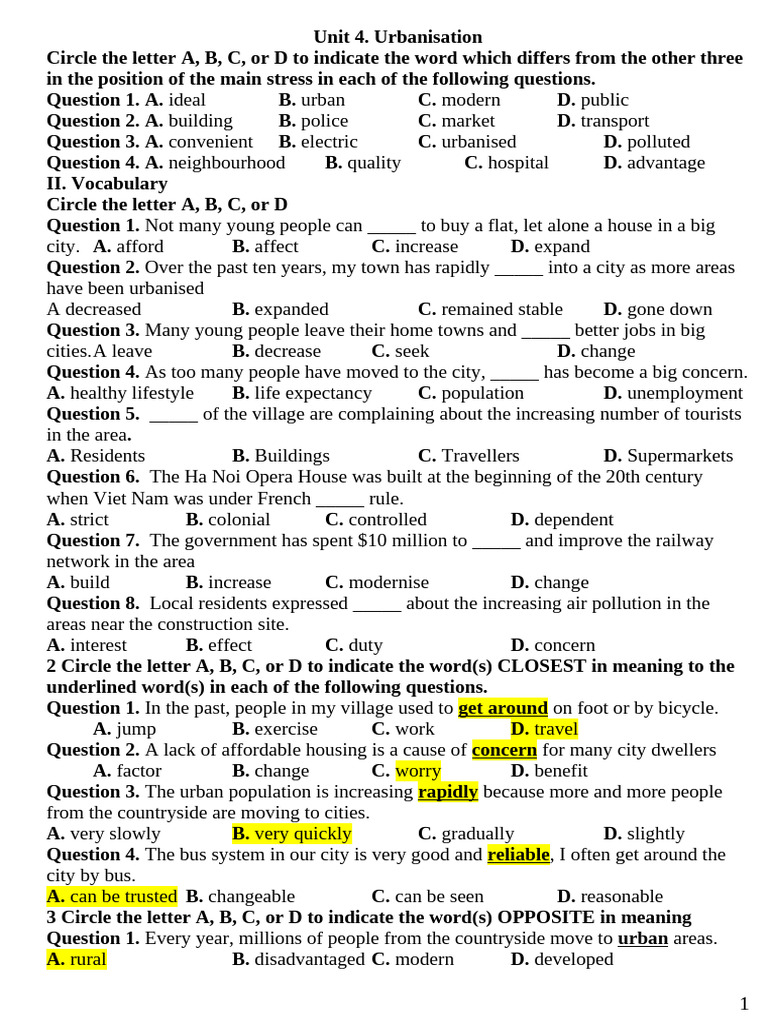 Unit 4 - Urbanisation | PDF | Urbanization | Slum