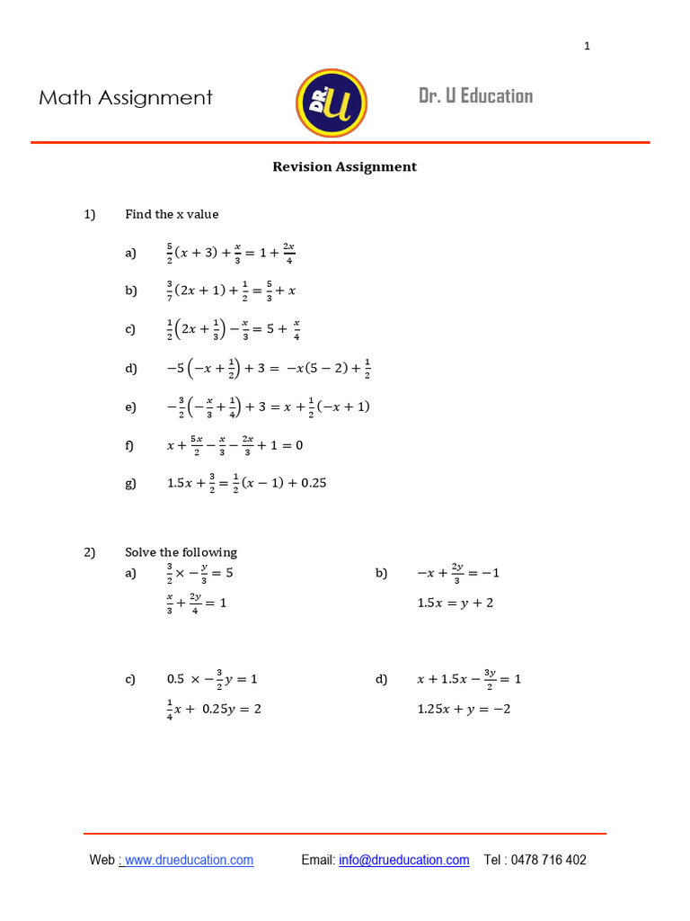 Linear equations vce | PDF