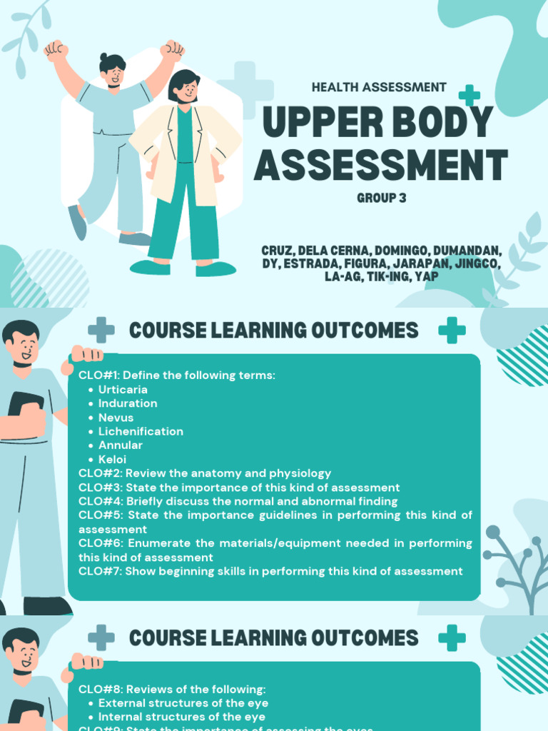 Upper Body Assessment | PDF | Nail (Anatomy) | Retina