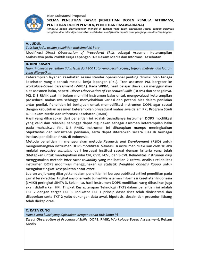 Proposal PDP Untoro | PDF