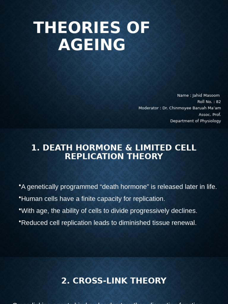 Theories of Ageing by JAHID | PDF | Stress (Biology) | Immune System