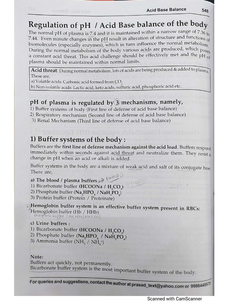 Acid Base Balance | PDF