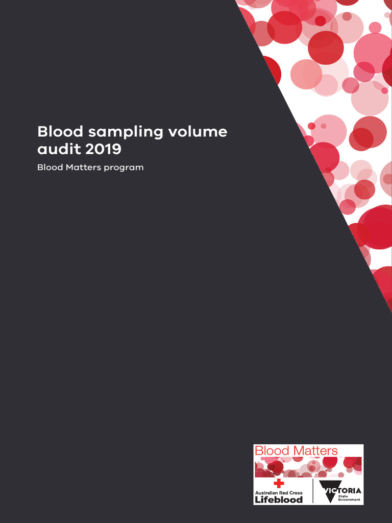 Blood Sampling Audit Report 2019 Blood Matters Program | PDF ...
