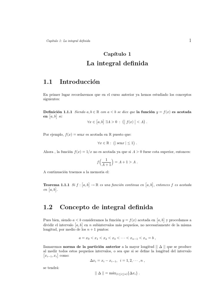 Tipos de integrales y definiciones básicas | PDF | Integral | Pi