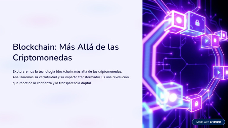 Blockchain Mas Alla de Las Criptomonedas | PDF