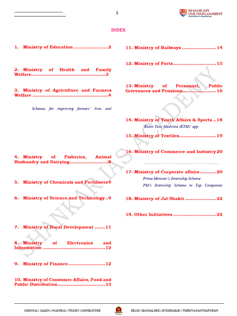 Government Schemes1 1 | PDF | Government Of India | Economy Of India